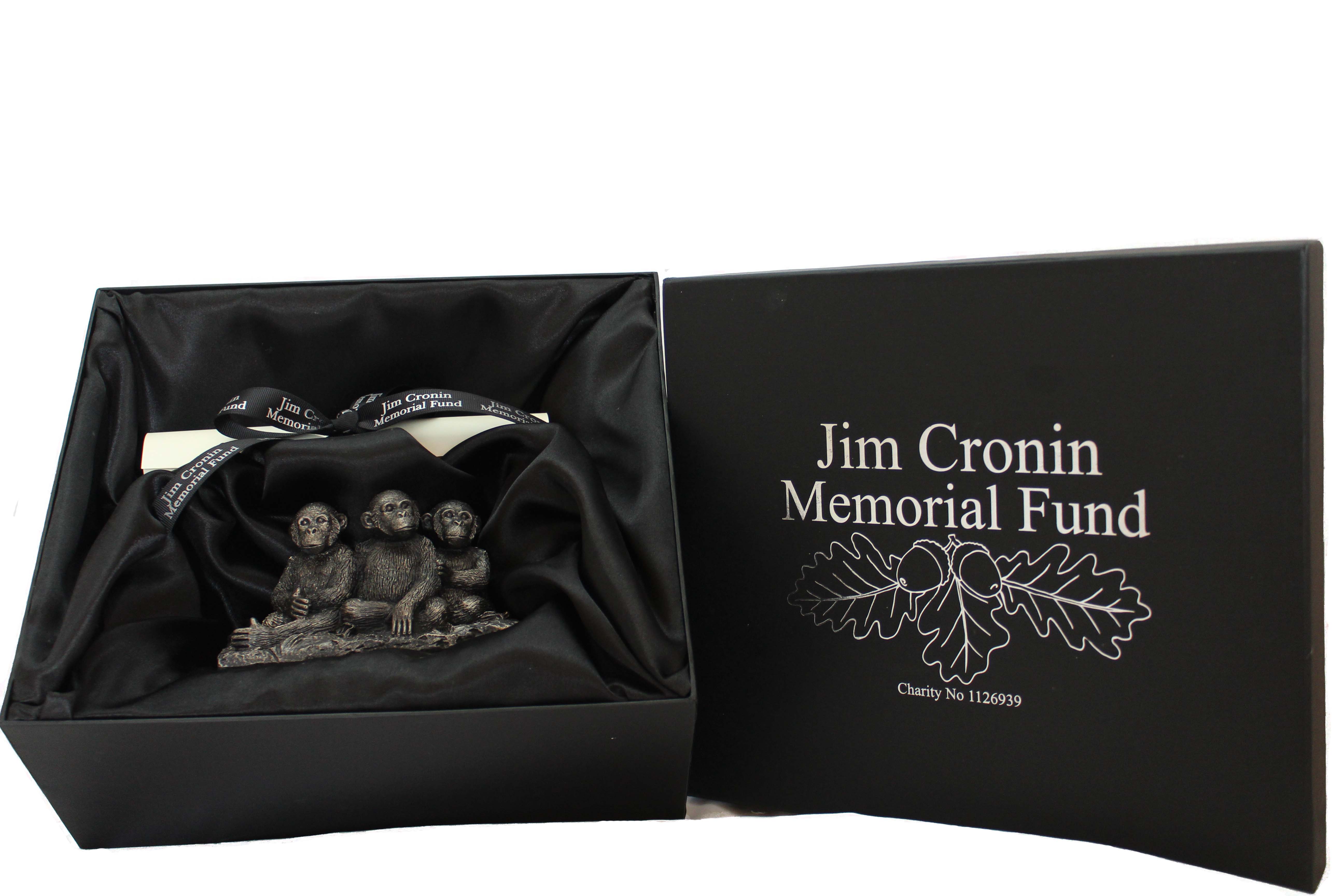 Limited Edition 3 Chimp Sculpture - Jim Cronin Memorial Fund
